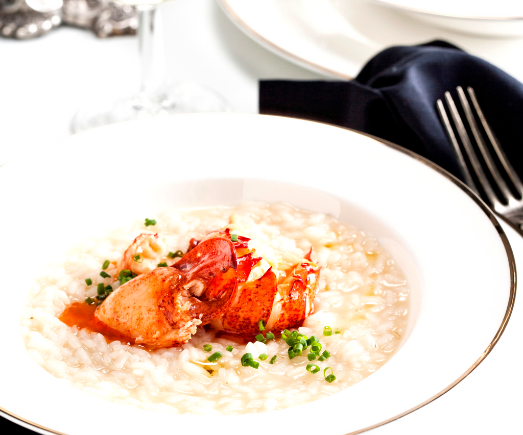 Truffle risotto with steamed lobster – Gimli Fish Market