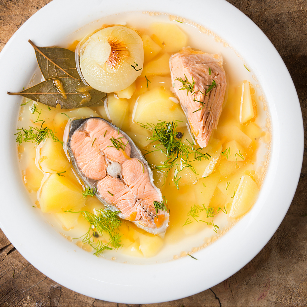 Potato and salmon soup – Gimli Fish Market